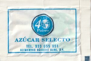 Sugar Packet: Café 40 Países (Spain) (Brands Coffee) Col:ESP-N-7862