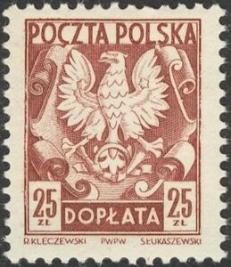 Stamp: Coat of Arms on a Shield (Poland(Eagle (5-100 Zloty)) Mi:PL P118 ...