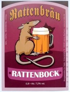 Drink Label: Rattenbräu Rattenbock (Braugaststätte Zur Ratte, Germany ...
