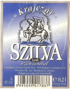 Drink Label: Krajczár Szilva (Zwack Unicum Nyrt, HungaryCol:HU-COGNA-000020