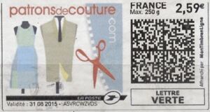 Stamp: Dress Patterns. Patrons de Couture (France: Personalized stamps ...