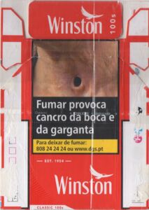 Cigarette Pack: Winston 100's (PortugalCol:PT-CT-0142