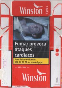 Cigarette Pack: Winston 100's (PortugalCol:PT-CT-0144