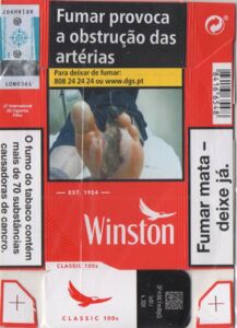 Cigarette Pack: Winston 100's (PortugalCol:PT-CT-0145