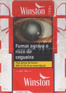 Cigarette Pack: Winston 100's (PortugalCol:PT-CT-0147