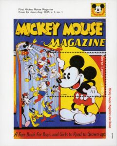 Stamp: First Mickey Mouse Magazine, cover 1935 (Sierra Leone(Disney ...