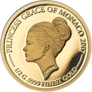 Moneda: 10 Dollars (90th Birth Anni. of Grace Kelly - 2007 ...