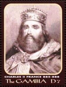 Stamp: King Charles II of France (Gambia(Monarchs of the Millennium ...