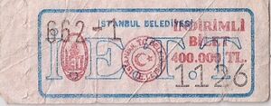 Transport Ticket: Subscription Tickets, Student - Soldier (İ.E.T.T ...