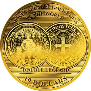 Moneda: 10 Dollars (World's Most Valuable Gold Coins - Double Leopard ...