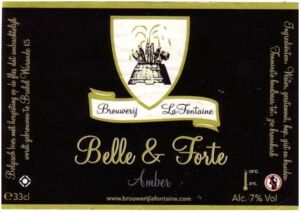 Drink Label: Belle & Forte Amber (Brouwerij La Fontaine, NetherlandsCol ...