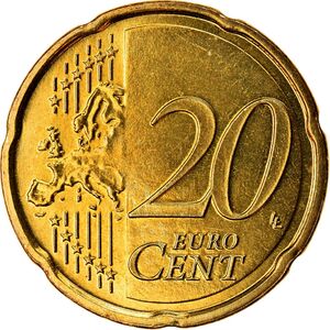 Coin: 20 Euro Cent (Netherlands(2013~Today - 7th King Willem Alexander ...
