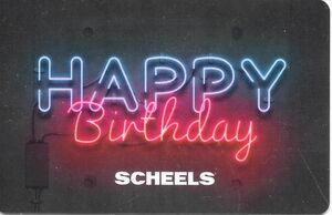 Gift Card: Happy Birthday (Scheels, United States of America(Scheels ...