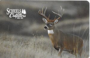 Gift Card: Deer (Scheels, United States of America(Scheels) Col:US-SC-026