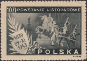 Stamp: 115th Anniv. of the "November Uprising" (PolandMi:PL 420,Sn:PL ...