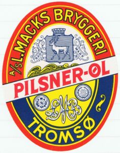Drink Label: Pilsener-øl (Mack brewery, NorwayCol:NO-BEER-000291