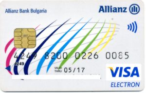 Bank Card: Allianz Bank Visa Electron White - 07/13 (Allianz Bank ...