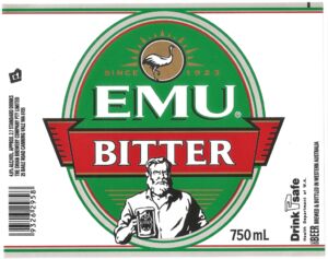 Drink Label: Emu Bitter (Swan brewery co.ltd., AustraliaCol:AU-BEER-000123