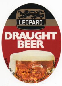 Drink Label: Draught Beer (Leopard brewery, New ZealandCol:NZ-BEER-000184