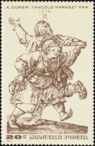 Stamp: Dancing Peasant Couple (Hungary) (450th Death Anniversary of ...