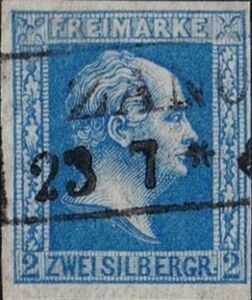 Stamp: King Friederich Wilhelm IV (Prussia(Friedrich Wilhelm IV) Mi:DE ...
