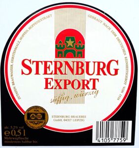Drink Label: Sternburg Export (Sternburg Brauerei GmbH, Germany ...