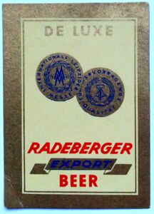 Drink Label: Radeberger Export (VEB Brauerei Radeberger, Germany ...