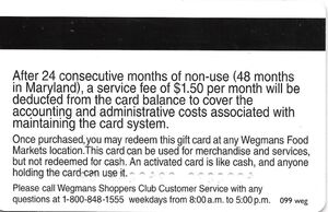 Gift Card: Logo - $100 (Wegmans, United States of America(Wegmans) Col ...