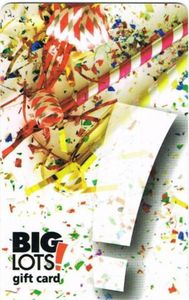 Gift Card: Big Lots (Big Lots, United States of America) (Big Lots ...
