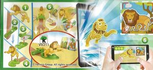 Meal Toy: Lion (Kinder Surprise, Europe) (Kinder - Hunters) Col:VV211