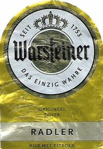 Drink Label: Warsteiner Radler (Warsteiner Brauerei Haus Cramer KG ...
