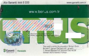 Bank Card: Garanti Bonus (Garanti Bankası, Türkiye (Turkey)Col:TR-MC ...