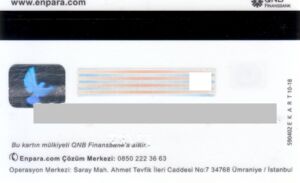 Bank Card: Finansbank-Encard (Finansbank, Türkiye (Turkey)Col:TR-VI-0070