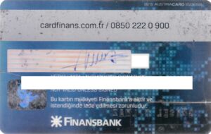 Bank Card: Card Finans (Finansbank, Türkiye (Turkey)Col:TR-VI-0071