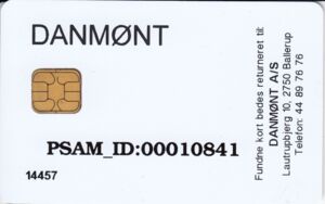 Phonecard: PSAM_ID Danmønt (Test, Proof, Sample & Demo Cards, Denmark ...