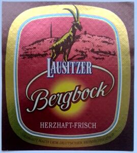 Drink Label: Lausitzer Bergbock (Bergquell-Brauerei Löbau GmbH, Germany ...