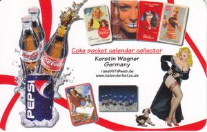 Pocket Calendar: Coke pocket calendar collector (Germany, Federal ...