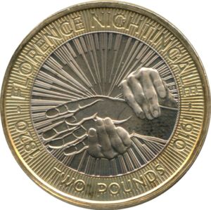 Coin: 2 Pounds (Florence Nightingale & Notes on Nursing) (United ...