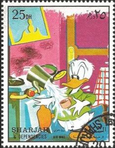 Stamp: Donald Duck (Sharjah(Walt Disney Characters) Mi:AE-SH 1238,Col ...