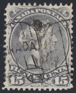 Stamp: Queen Victoria (1819-1901) - slate violet (Canada(Queen Victoria ...