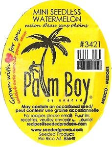 Fruit Sticker: Palm Boy #3421 (MexicoCol:MX-FR-00218 🍎