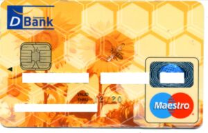 Bank Card: DBank Maestro Sunflower Bee Chip - 02-15 (D Commerce Bank ...