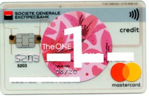 Bank Card: SG Expressbank Mastercard The One Transparent - 02/17 (SG ...