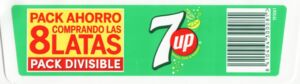 Etiqueta de bebida: 7up - Pack ahorro 8 latas (Pepsico S.L., EspañaCol ...
