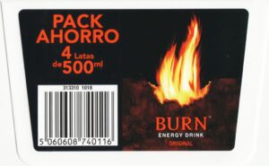 Drink Label: Burn Energy Drink - 4 latas de 500 ml (Coca-Cola European ...