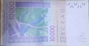 Banknote: 10,000 Francs CFA (West African States(B for Benin (Dahomey ...