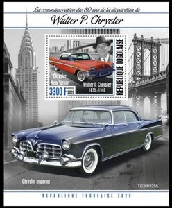 Stamp: Walter P. Chrysler (1875-1940) (Togo(Walter P. Chrysler (2020)) Yt:TG BF1980