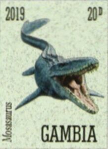 Stamp: Mosasaurus (Gambia: Illegal Stamps(Dinosaurs (2019 - III)) Col ...