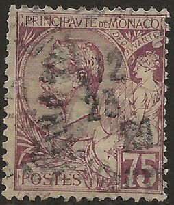 Stamp: Prince Albert I (1848-1922); allegorical figure (Monaco(Prince ...