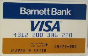 Bank Card: Barnett Bank (Barnett Bank, United States of AmericaCol:US ...